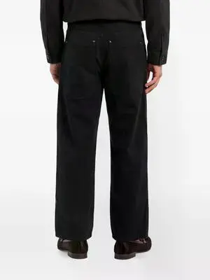 You Must Create Files Corduroy-panelled Straight-leg Trousers