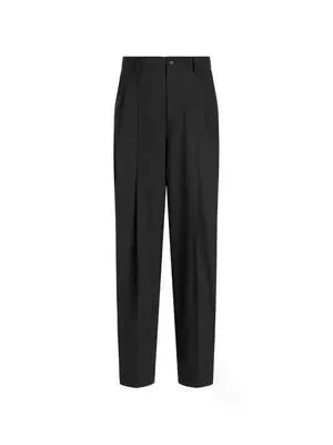 Dolce & Gabbana Virgin Wool Trousers - Brown
