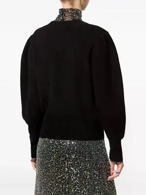 Isabel Marant Étoile Logo-embroidered Puff-sleeve Sweater