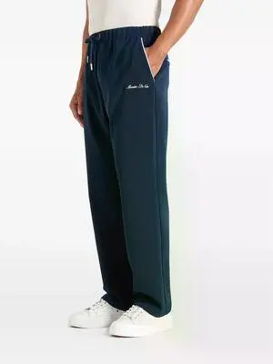 Manière De Voir Signature Piped Track Pants Dark Navy