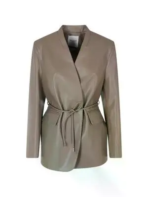 ISABELLE BLANCHE Belted Double-breasted Blazer