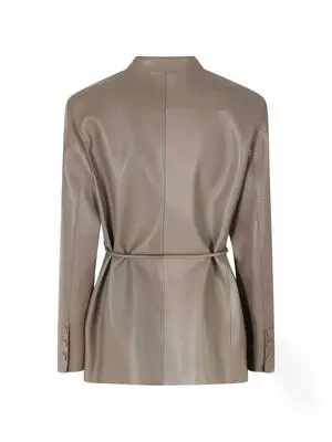 ISABELLE BLANCHE Belted Double-breasted Blazer