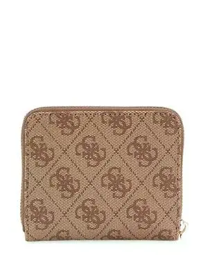 Guess Laurel Ii Monogram-print Wallet - Neutrals