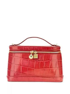JACQUEMUS Croc-effect Leather Tote Bag
