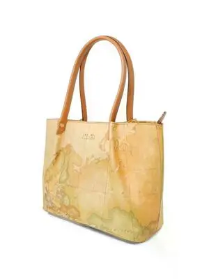 ALVIERO MARTINI 1° CLASSE Geo Classic World-map Tote Bag