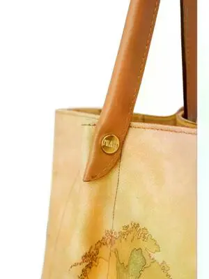 ALVIERO MARTINI 1° CLASSE Geo Classic World-map Tote Bag