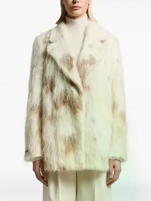 Peserico Abstract-pattern Faux-fur Jacket
