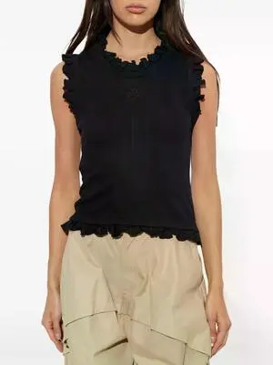 Loewe Ruffled Ribbed Top