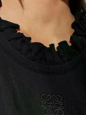 Loewe Ruffled Ribbed Top