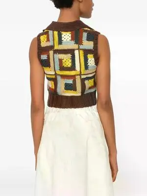 Sea Agnes Crochet Sweater Vest