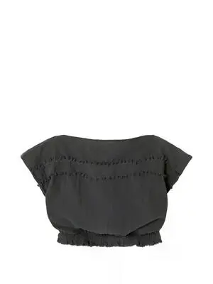 Caravana Kanalsin Frayed Cropped Top