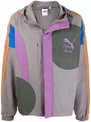 PUMA Logo-print Zip-up Jacket - Grey