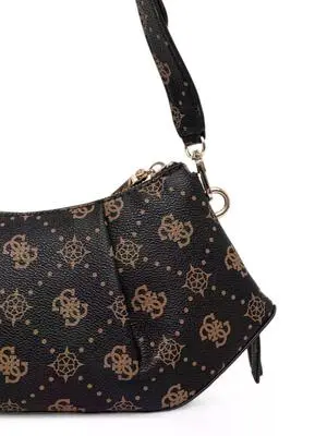 Guess Allegra Monogram-print Knotted Shoulder Bag