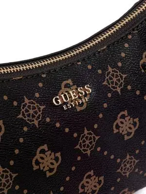 Guess Allegra Monogram-print Knotted Shoulder Bag