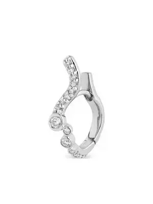 Maria Black Bezel Earrings For Women