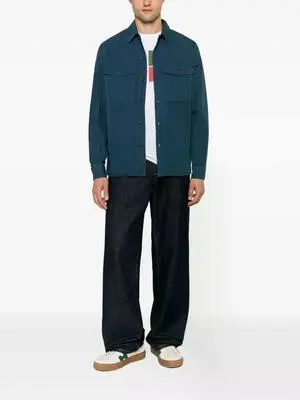 Paul Smith Organic-cotton Shirt Jacket - Blue