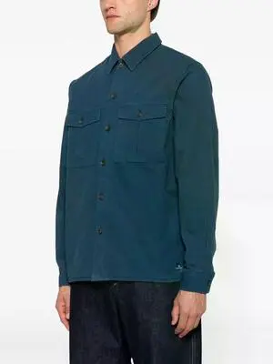 Paul Smith Organic-cotton Shirt Jacket - Blue