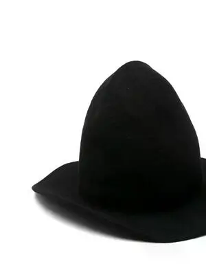 Yohji Yamamoto Pointed-crown Wide-brim Hat