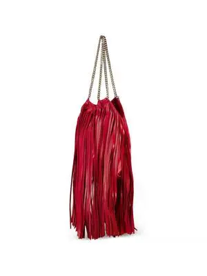 Stella McCartney Falabella Fringe Drawstring Shoulder Bag