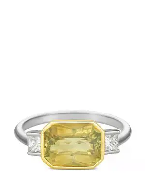 YI COLLECTION Forever Chrysoberyl And Diamond Ring - Silver