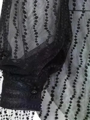 Alberta Ferretti Embroidered Mesh Top