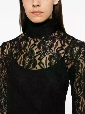 ALESSANDRO LEGORA Lace-overlay Maxi Dress