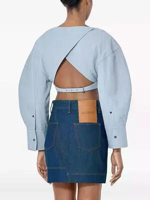Jacquemus The Casaco Open-back Crop Top