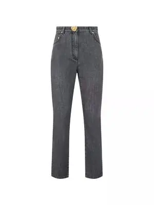 Moschino Heart-button Straight-leg Jeans