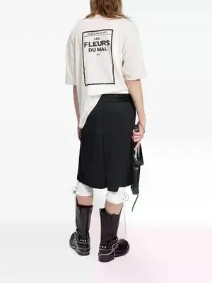 ANN DEMEULEMEESTER Slogan-print T-shirt - Neutrals