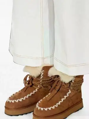 EMU AUSTRALIA Elise Whipstitch Shearling-trim Boots