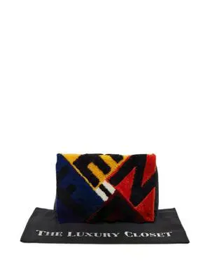 Fendi 2007 Love Letter Shearling Clutch Bag