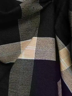 Loewe Check-pattern Draped Dress