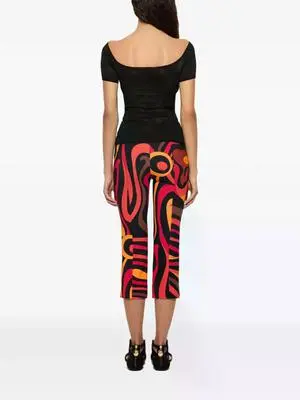 Emilio Pucci Marmo-print Capri Pants