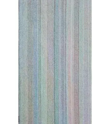 Fedeli Striped Cashmere Scarf - Grey
