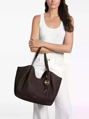 Michael Kors Logo-charm Pebbled Leather Tote Bag