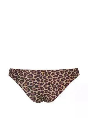 Juan De Dios Guava Jaguar-print Bikini Bottoms
