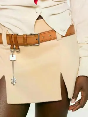 Miu Miu Slit-detail Mini Skirt