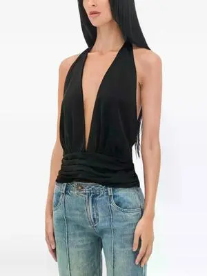 OW Agatha Ruched-waist Top