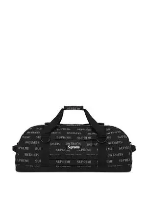 Supreme Logo-print Duffle Bag - Black