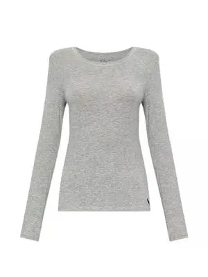 Polo Ralph Lauren Logo-embroidered Long-sleeve Pyjama Top