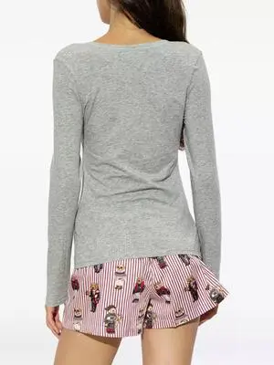Polo Ralph Lauren Logo-embroidered Long-sleeve Pyjama Top