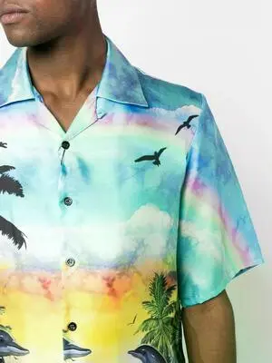 Philipp Plein Graphic-print Silk Shirt