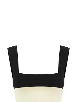 Posse Theo Striped Crop Top - Black