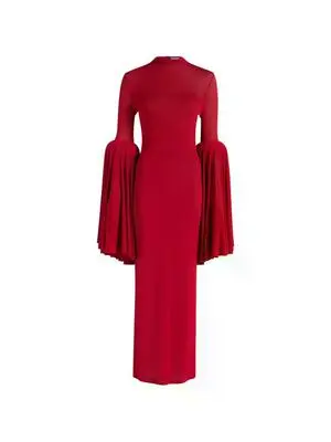 JEAN PAUL GAULTIER Pleated-sleeve Long Dress