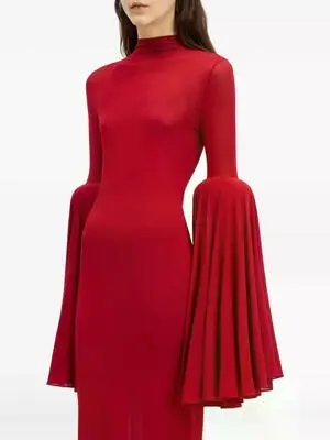 JEAN PAUL GAULTIER Pleated-sleeve Long Dress