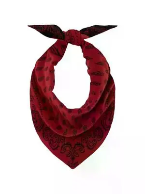 Guest In Residence The Wild Rag Paisley-print Reversible Scarf - Red