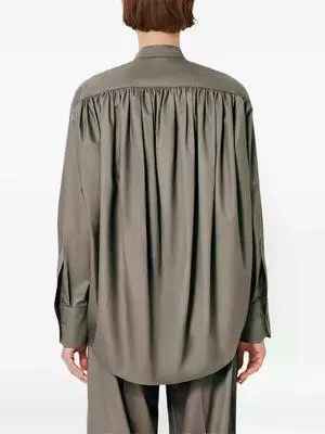 SA SU PHI Balloon Chest-pocket Blouse