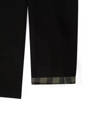 Givenchy Couture Seam Pants In Flannel With Checked Reverse