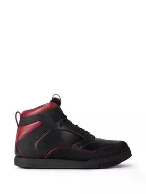 Givenchy Yard High-top Sneakers In Leather - Black