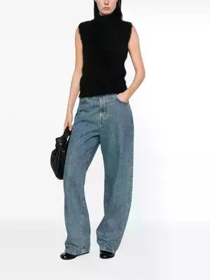 AROVESCIO Brushed-finish Sleeveless Sweater